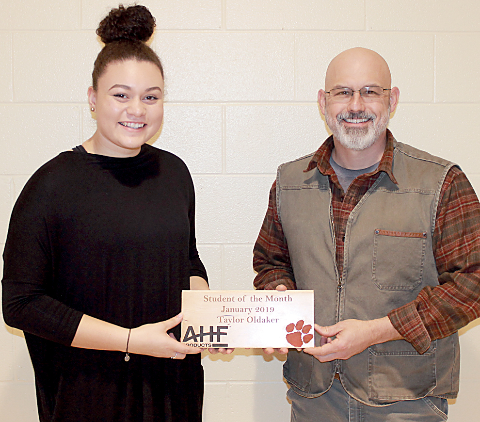Oldaker named AHF Student of the Month | News, Sports, Jobs - The ...